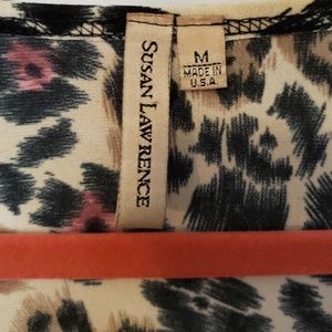 Susan Lawrence | Tops | Susan Lawrence Floral Short Sleeve Blouse ...